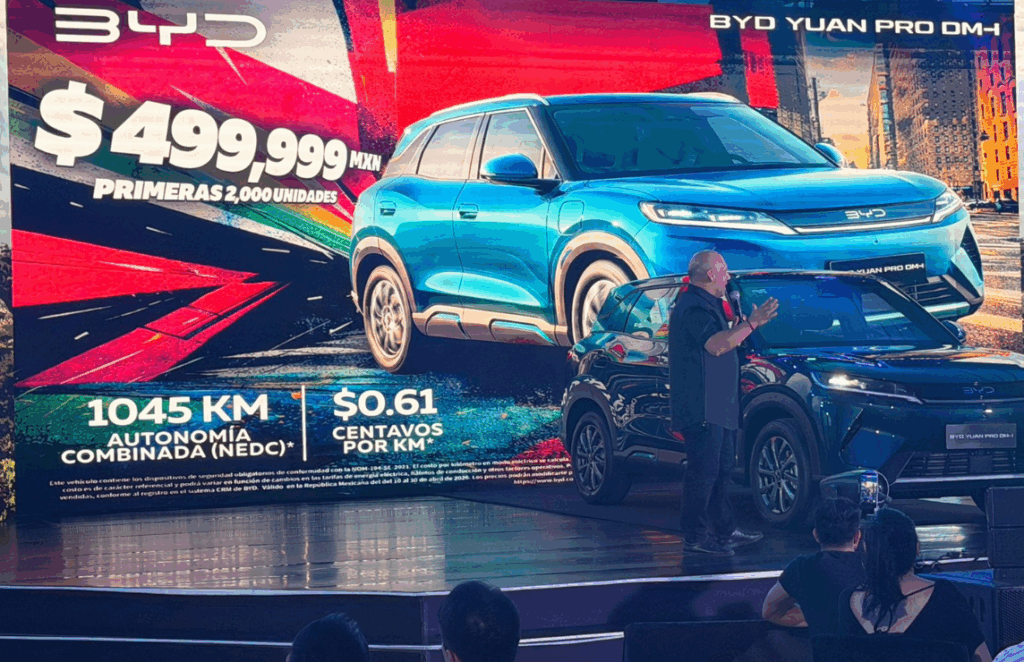 BYD Yuan Pro DM-i: Lanzamiento SUV PHEV más accesible México 2026 ...